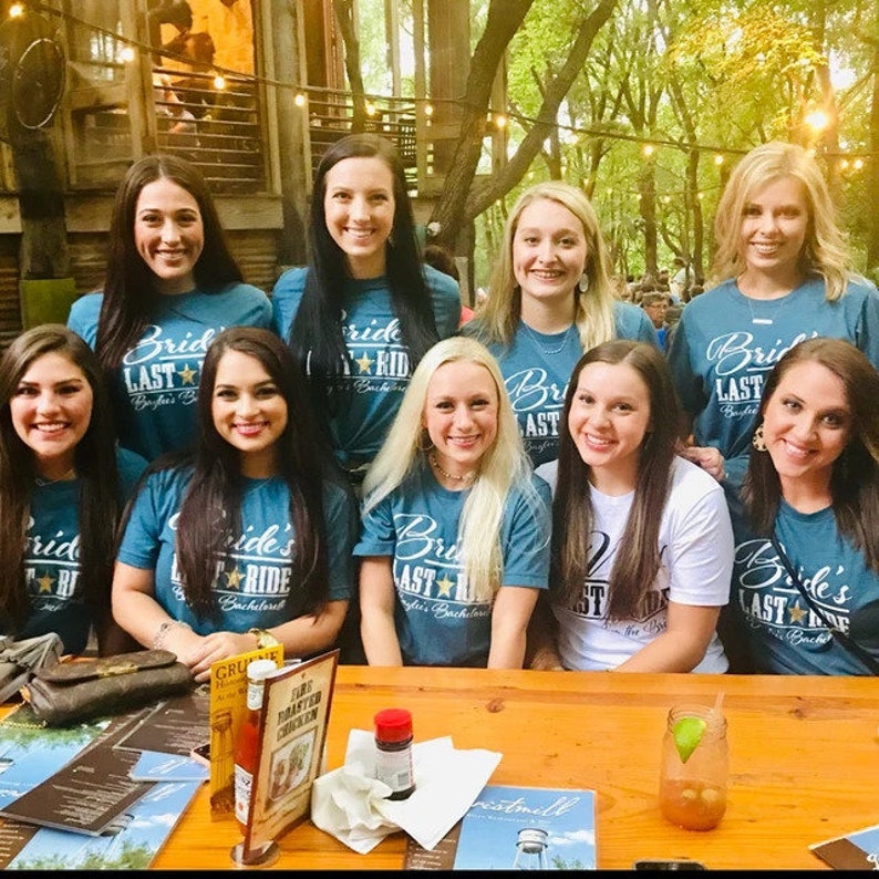 Bride's Last Ride UNISEX FIT Custom Bachelorette Party - Etsy