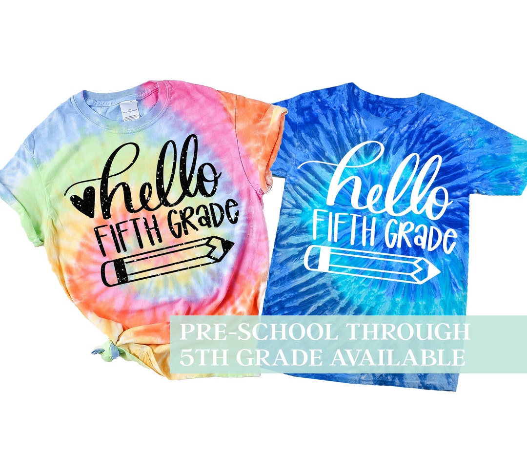 Hello Fifth Grade Shirt, First Day of School Shirt, 5th Grade Shirt ...