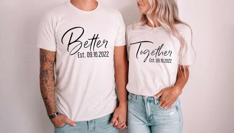 Better Together Shirts / UNISEX FIT / Established Shirts, Mr and Mrs ...