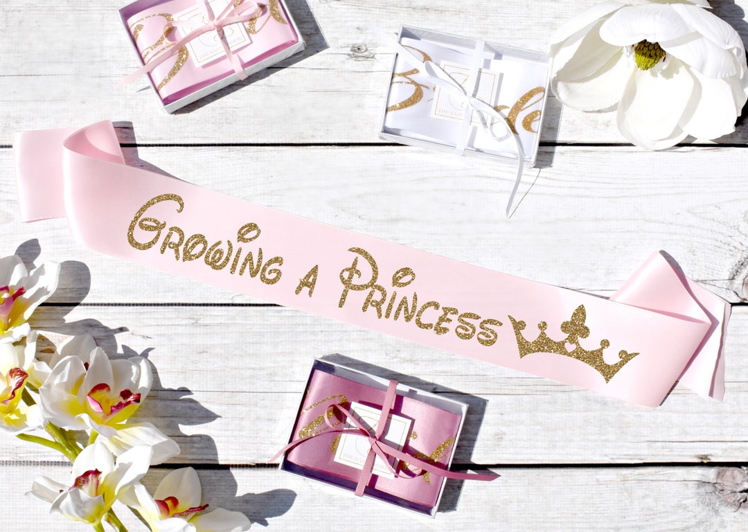 Growing a Princess Sash. Baby Shower Sash. Growing a Princess. Soon to ...