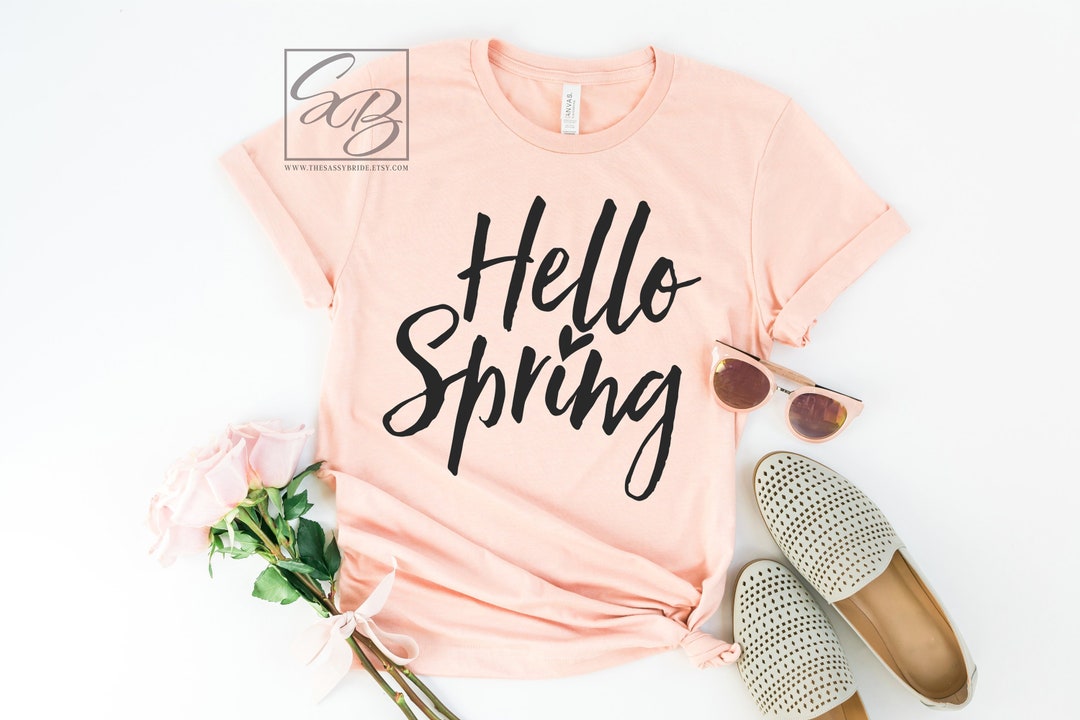 Hello Spring Shirt *UNISEX FIT* Easter Shirt, Spring Shirt, Spring ...