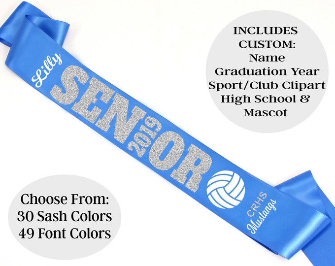 SOCCER Sash Senior Sash Soccer Players Cheerleading Sash - Etsy