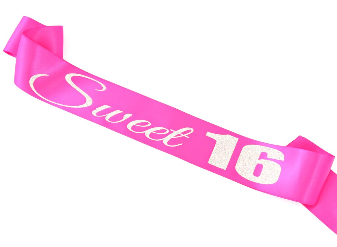 Sweet 16 Sash. 16th Birthday Sash. Custom Birthday Sash. Sweet Sixteen ...