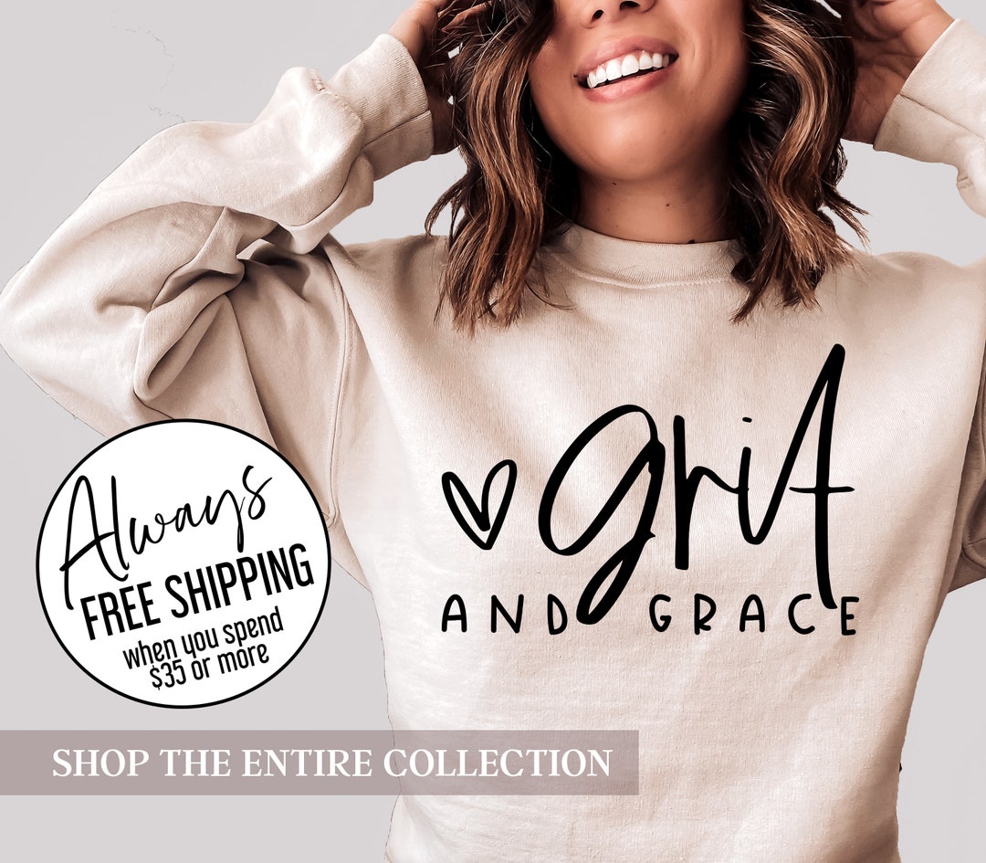 Grit and Grace | UNISEX FIT Sweatshirt | Religious Sweater, Faith ...