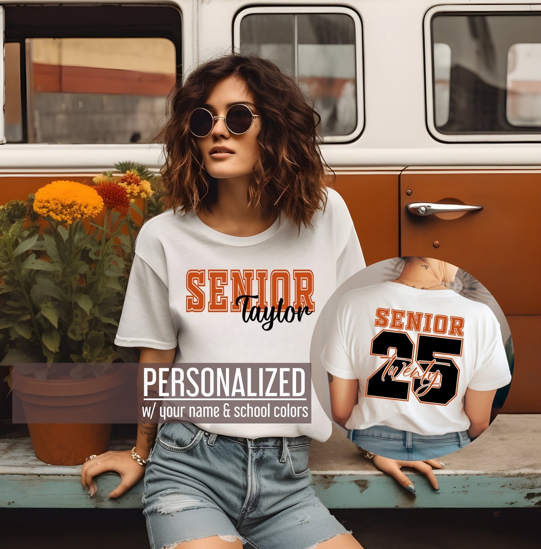 Custom Senior Shirt, Senior 2025, Senior Name Shirt, Class of 2025 ...