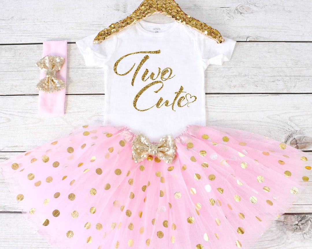 Two Cute. 2nd Birthday Outfit. Girls Birthday Outfit. Birthday Shirt ...