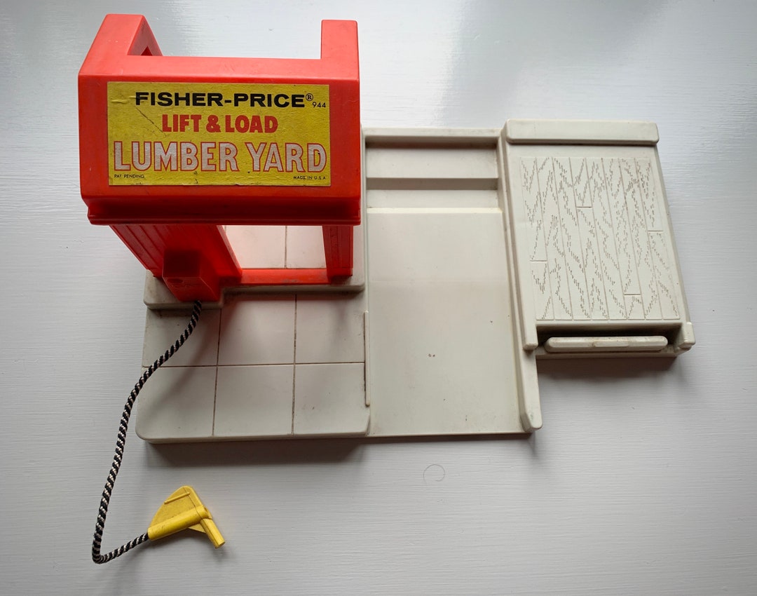 Vintage Fisher-price Lift & Load Lumber Yard Play Set / 1970s Plastic ...