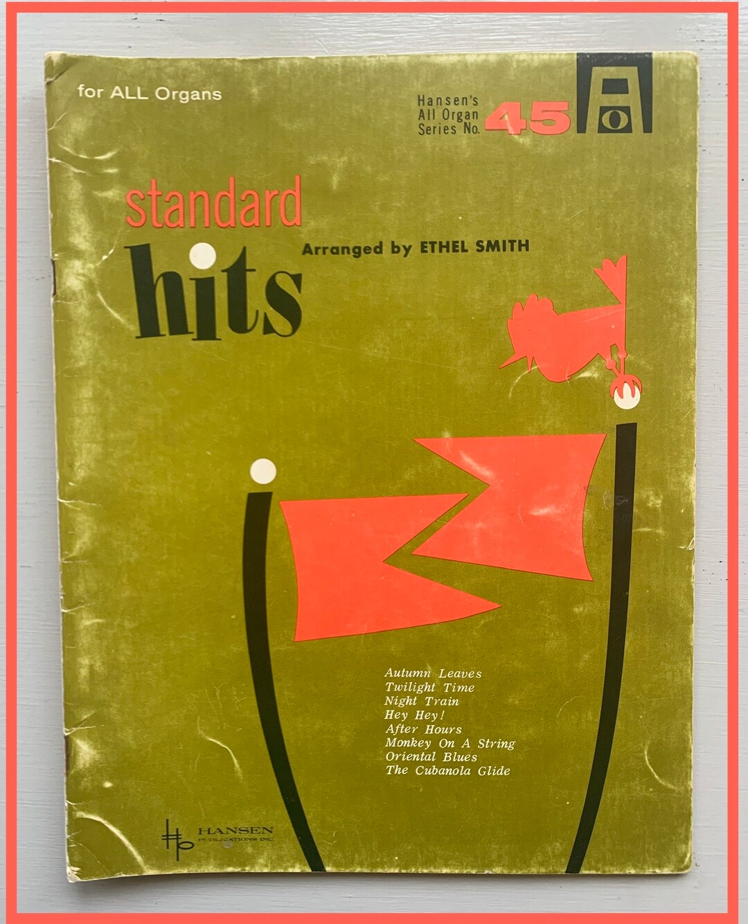 Vintage 1950s Standard Hits Sheet Music / Electronic Keyboard Organ and ...