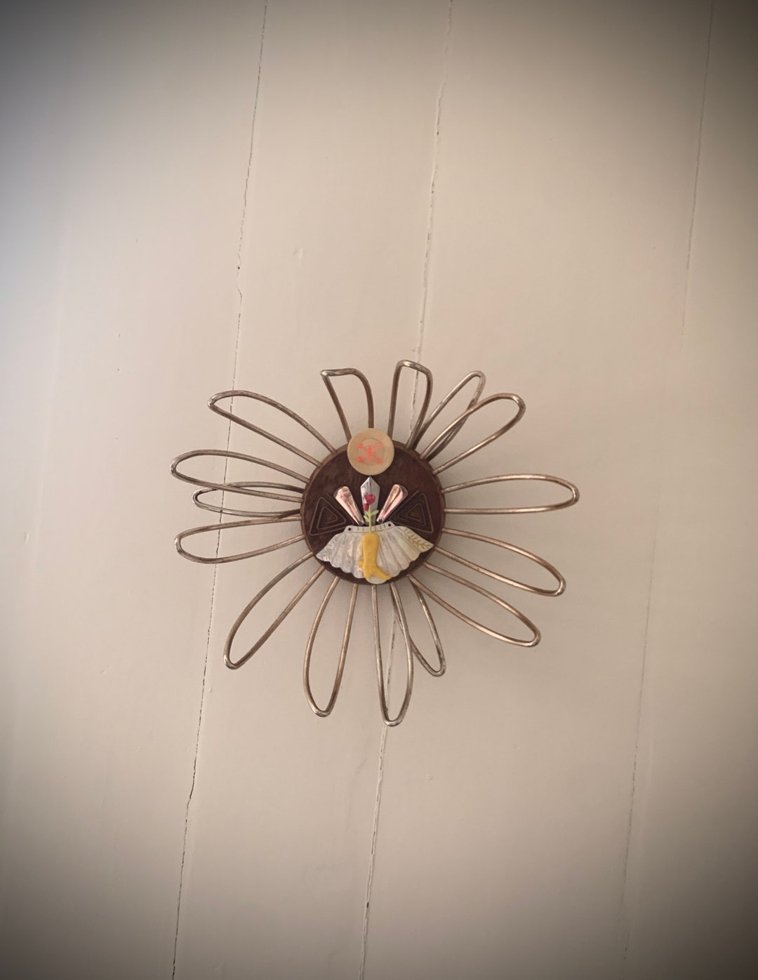 Vintage Bricolage Wall Original Art Hanging Handmade Found Object ...