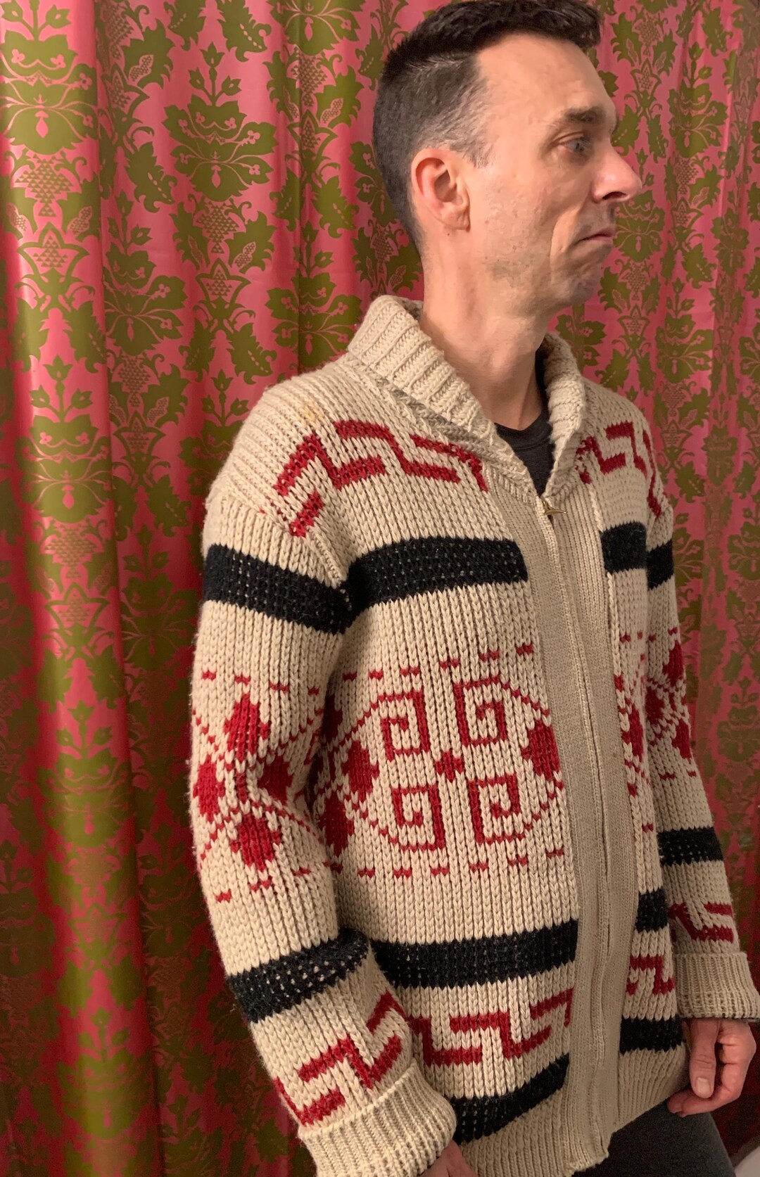 Vintage 1970s Full-zip Pendleton Wool "big Lebowski" Heavyweight ...