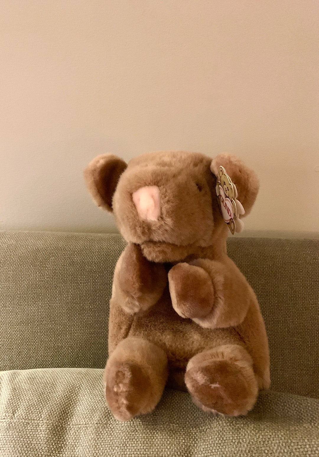 Vintage Cute Gund Stuffed Animal Pig Hand Puppet 1985 - Etsy