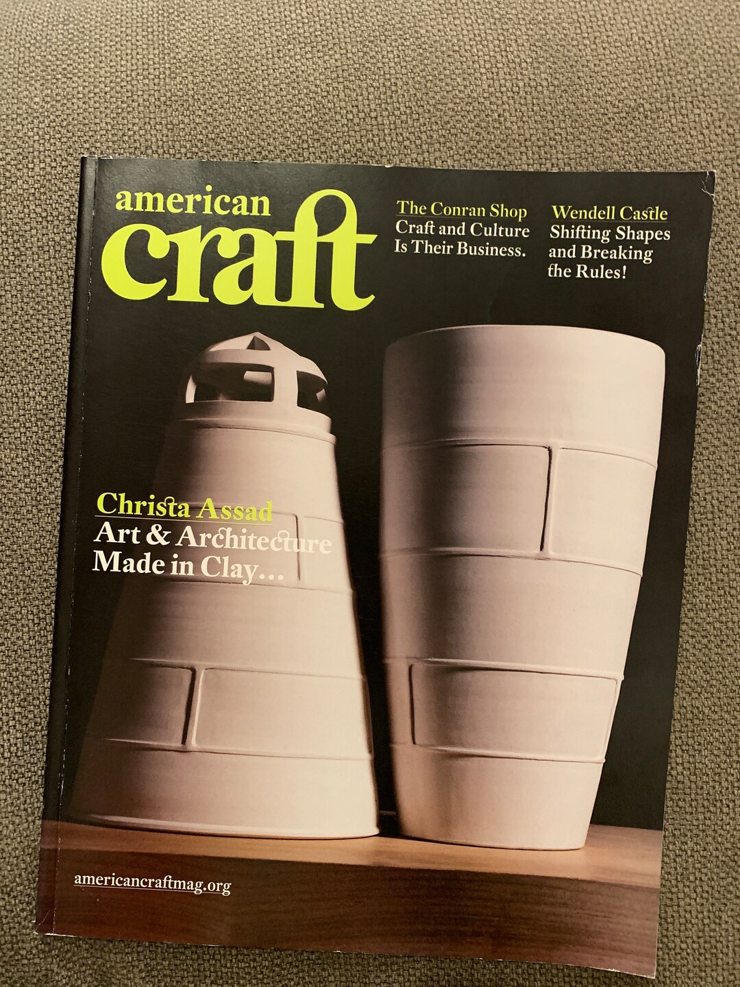 American Craft Magazines / Two Issues: October/november 2008, Vol 68 ...
