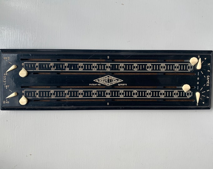 Retro Vintage Plastic Cribbage Pegless Game Score Board by Curtis - Etsy