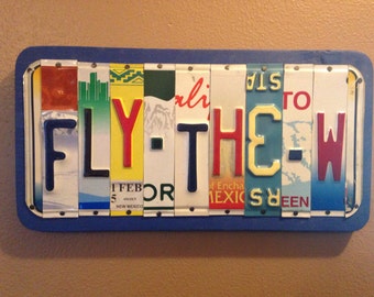 Custom Made Wood Signs of License Plate Letters and Numbers - Etsy