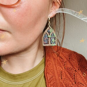 Polymer Clay Stained Glass Windows, Medievalcore, Fantasy Jewelry ...