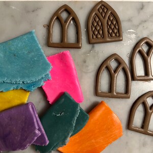 Polymer Clay Stained Glass Windows, Medievalcore, Fantasy Jewelry ...