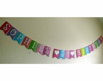 3rd birthday banner | Etsy