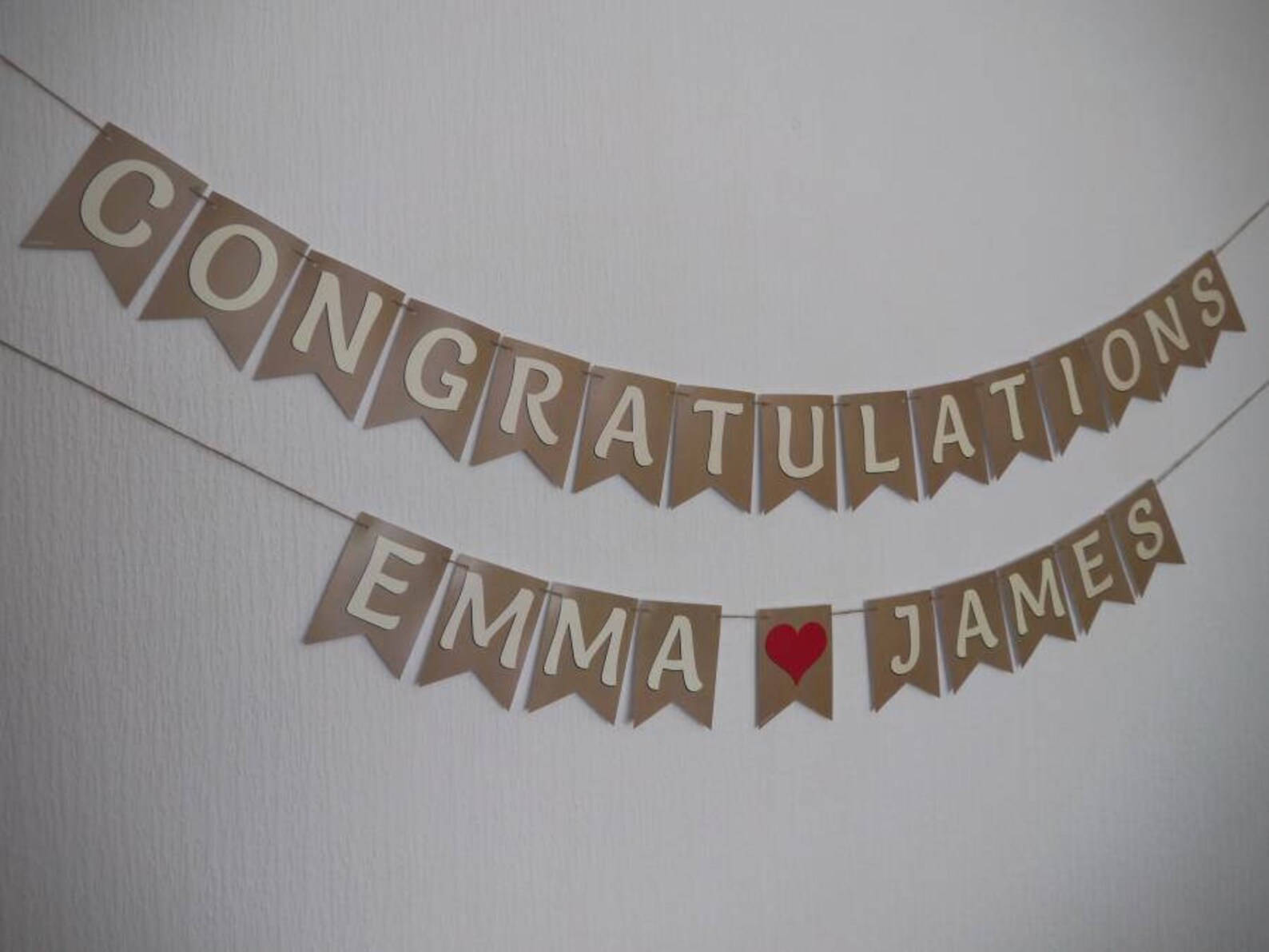 CONGRATULATIONS Bunting Banner, Ready in 1 Day, for Wedding, Engagement ...
