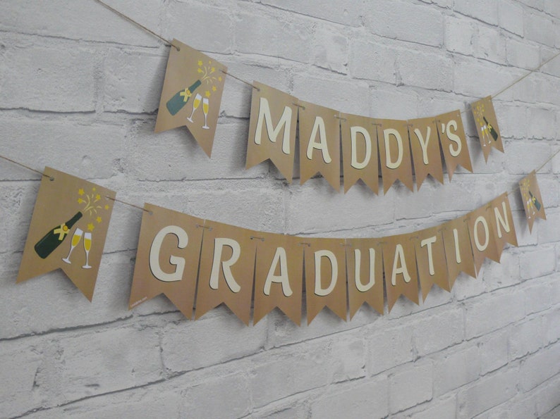 Personalised Graduation Bunting Banner. Graduation Decoration. | Etsy UK