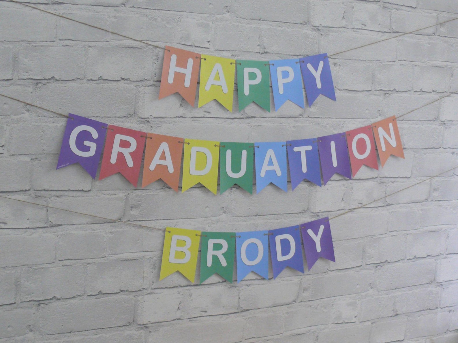 Personalised Graduation Bunting Banner. Graduation Decoration. - Etsy UK