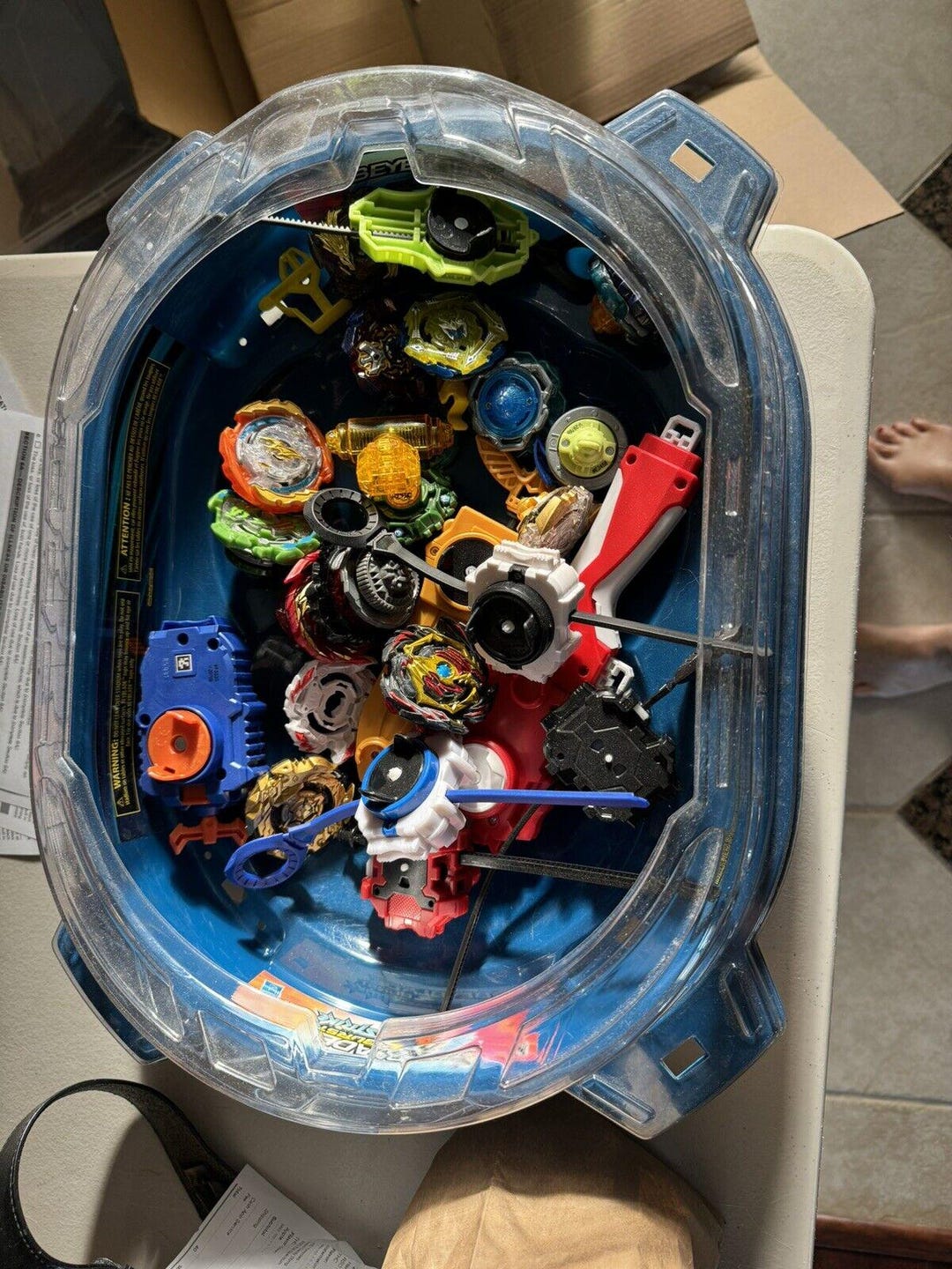 Beyblade Burst Rise Stadium Big Lot HASBRO Beys Launchers & More Over ...