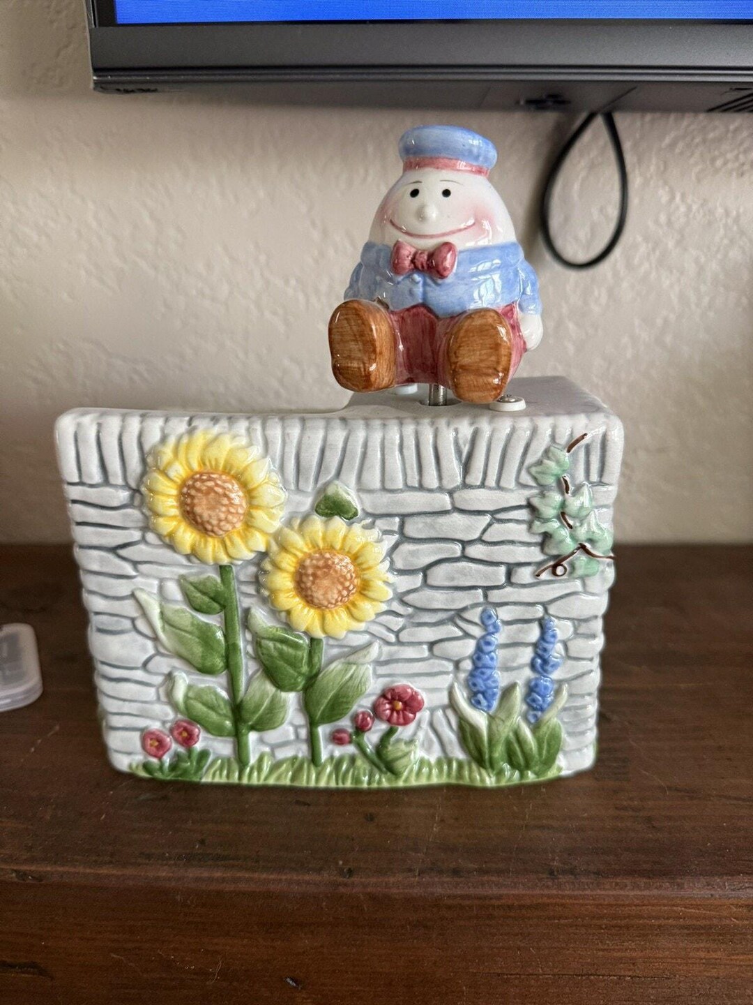 Vintage Humpty Dumpty Music Box Planter Nursery Baby - Etsy