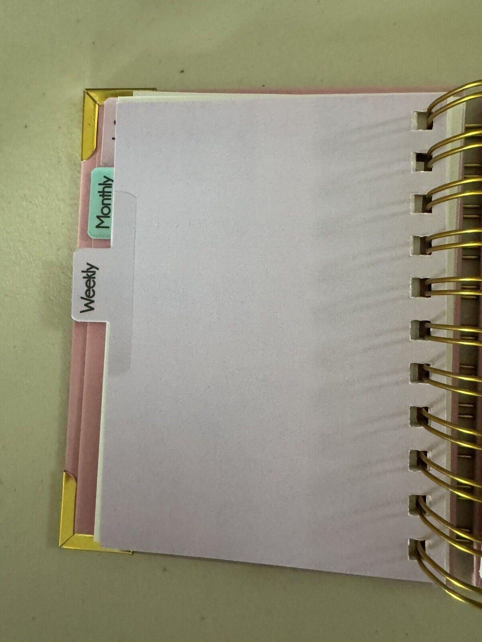 Undated Spiral Bound Weekly / Monthly Planner Agenda TABBED - Etsy
