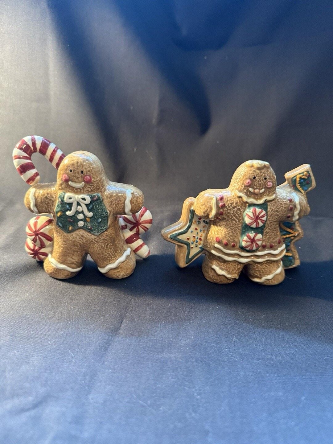 Debbie Mumm Sweet Gingerland Salt & Pepper Shaker Hand Painted Sakura ...