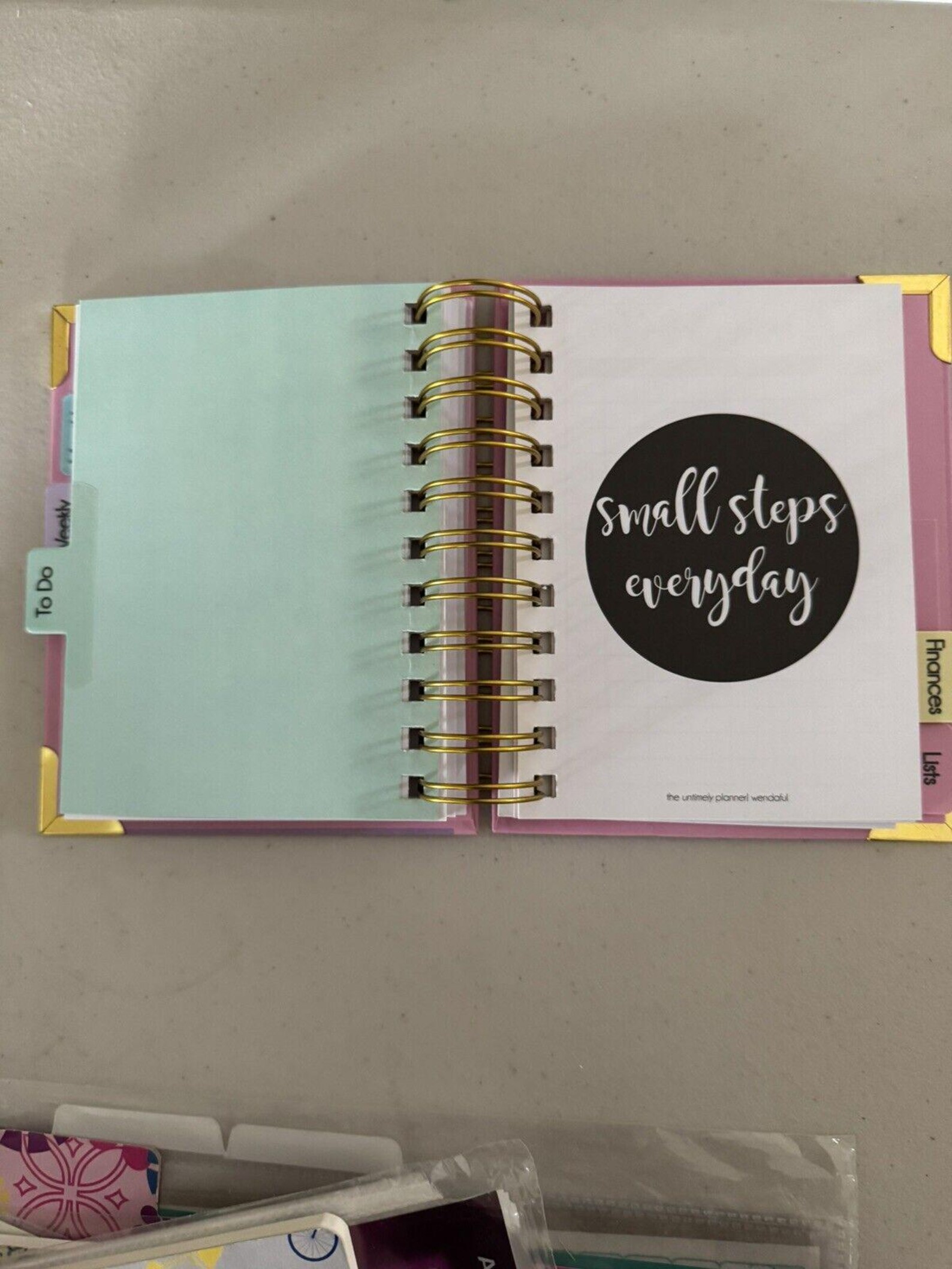 Undated Spiral Bound Weekly / Monthly Planner Agenda TABBED - Etsy