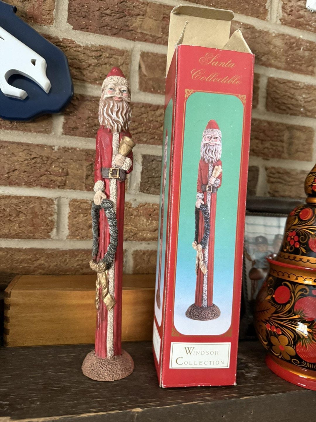 Windsor Collection Santa With Bag Figure 11.5" VTG - Etsy