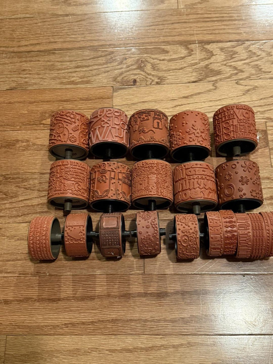 Stampin up Roller Stampin Around Rollagraph Lot of 20 Wheels 1 Inch ...