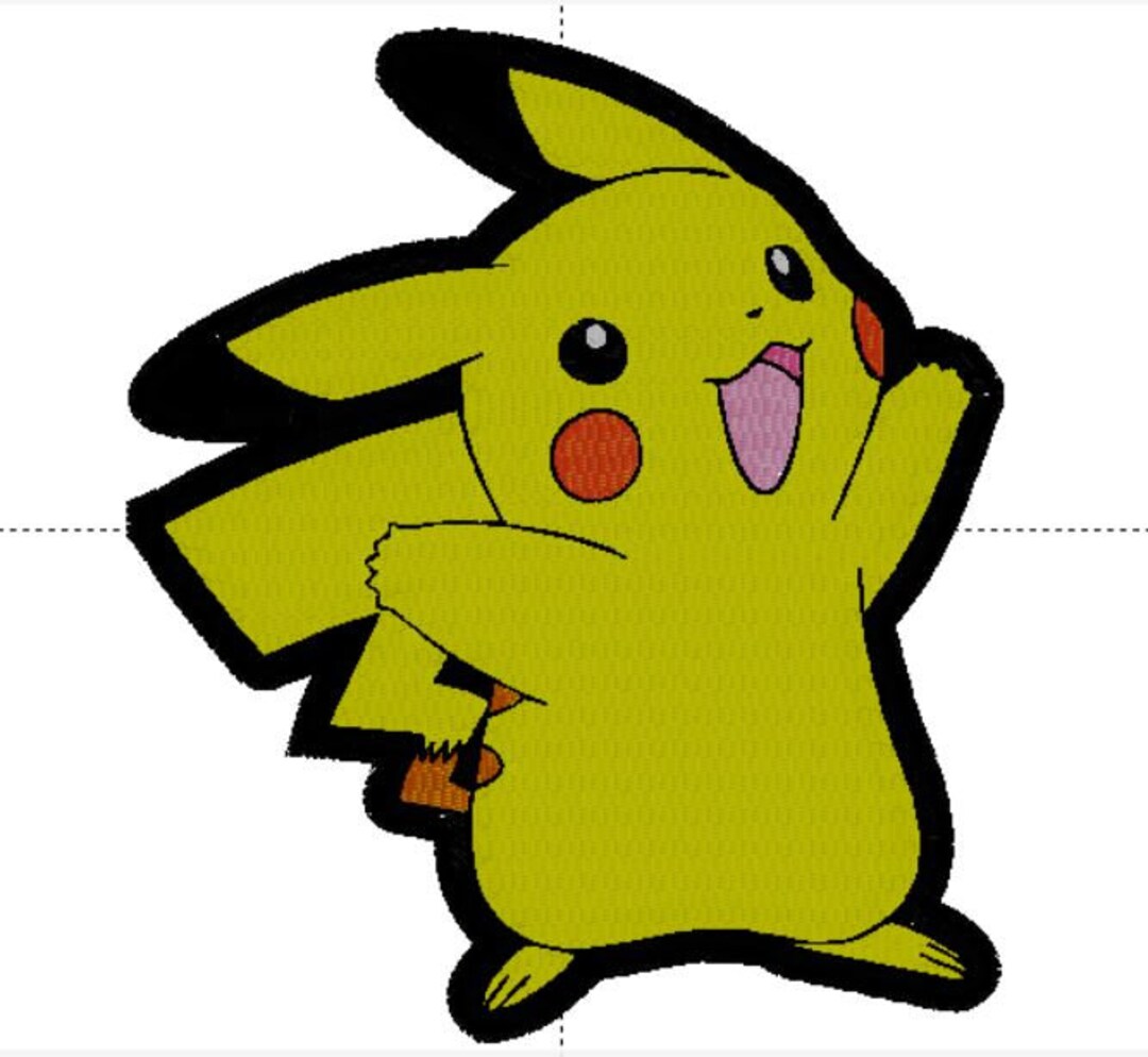 Pokemon Embroidery File: Pikachu digital Files NOT Finished Product - Etsy