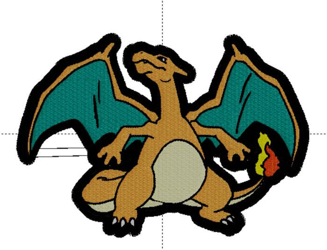 Pokemon Embroidery File: Charizard digital Files NOT Finished Product ...