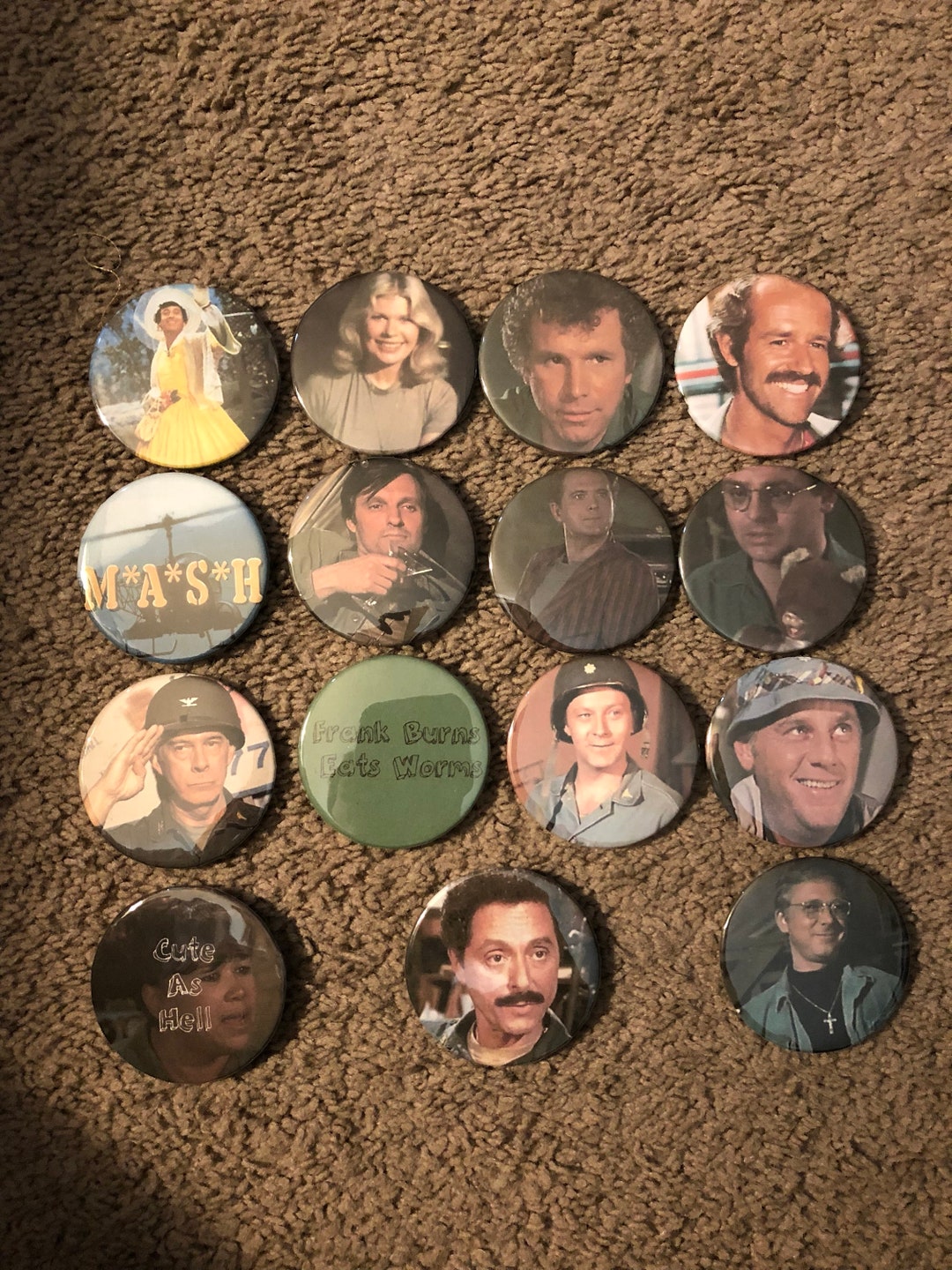 MASH Pin Back Buttons and Magnets 2.25 or 1.25 - Etsy