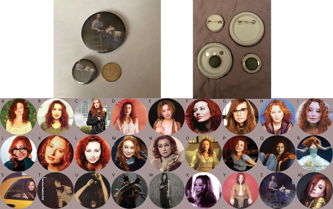 Tori Amos Pin Back Botones e Imanes 2.25 y 1.25 - Etsy España