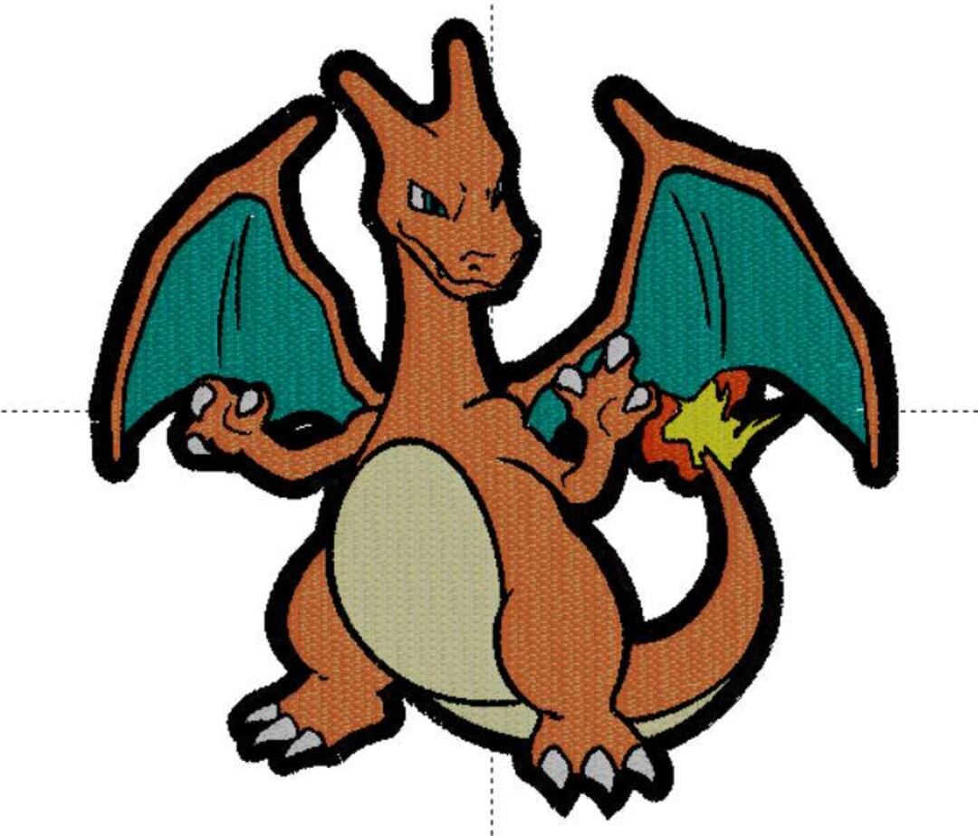 Pokemon Machine Embroidery File: Charizard [digital Files NOT Finished ...