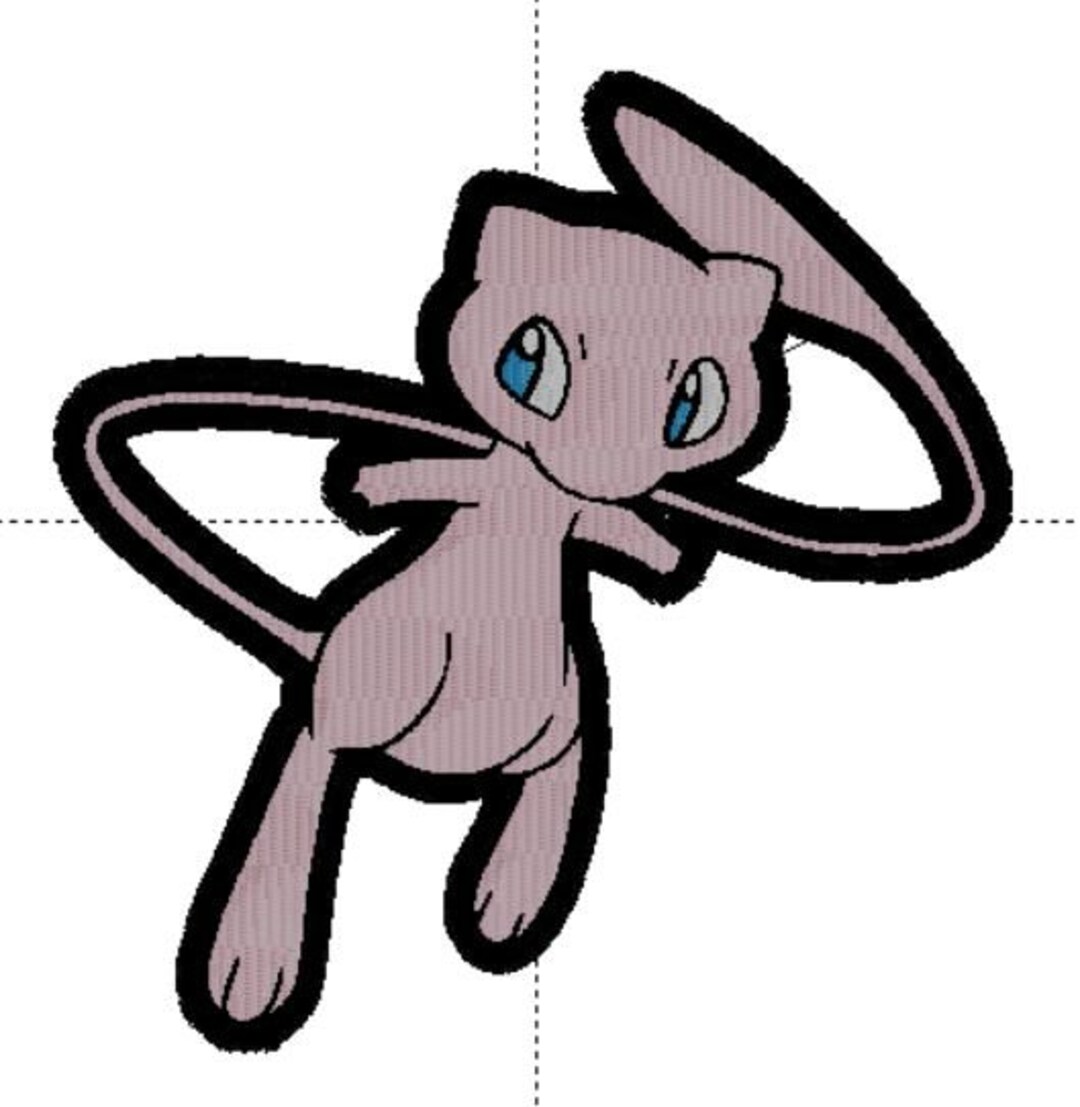 Pokemon Embroidery File: Mew digital Files NOT Finished Product - Etsy