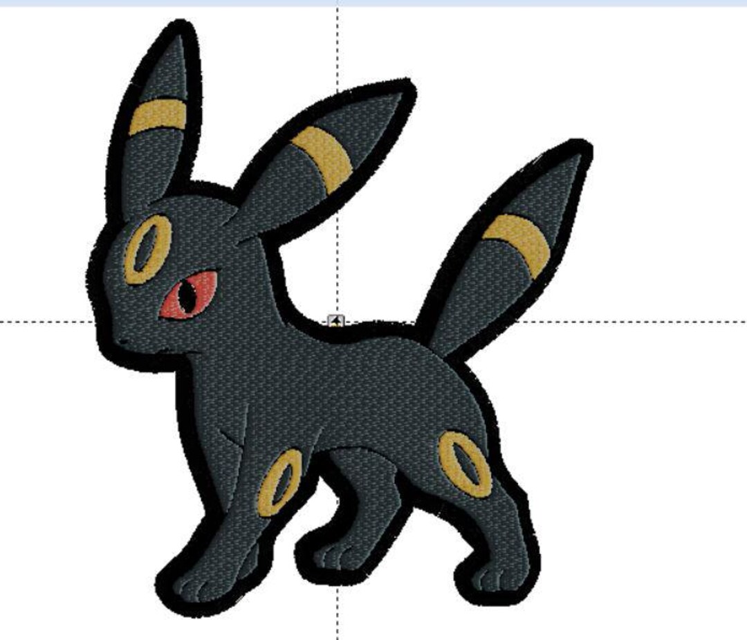 Pokemon Machine Embroidery File: Umbreon digital Files NOT Finished ...