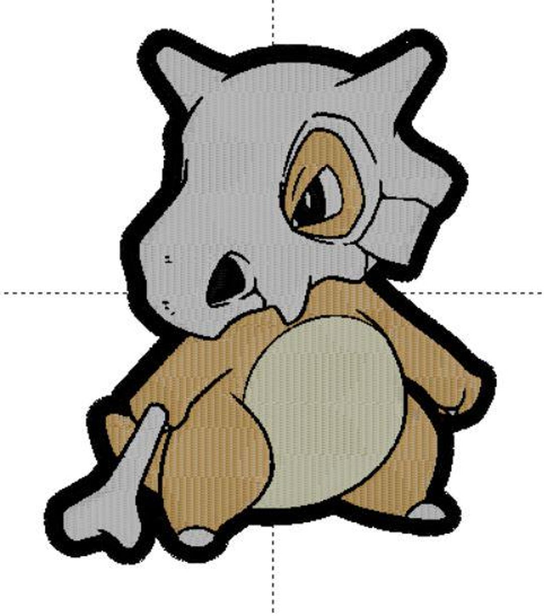 Pokemon Embroidery File: Cubone digital Files NOT Finished Product - Etsy
