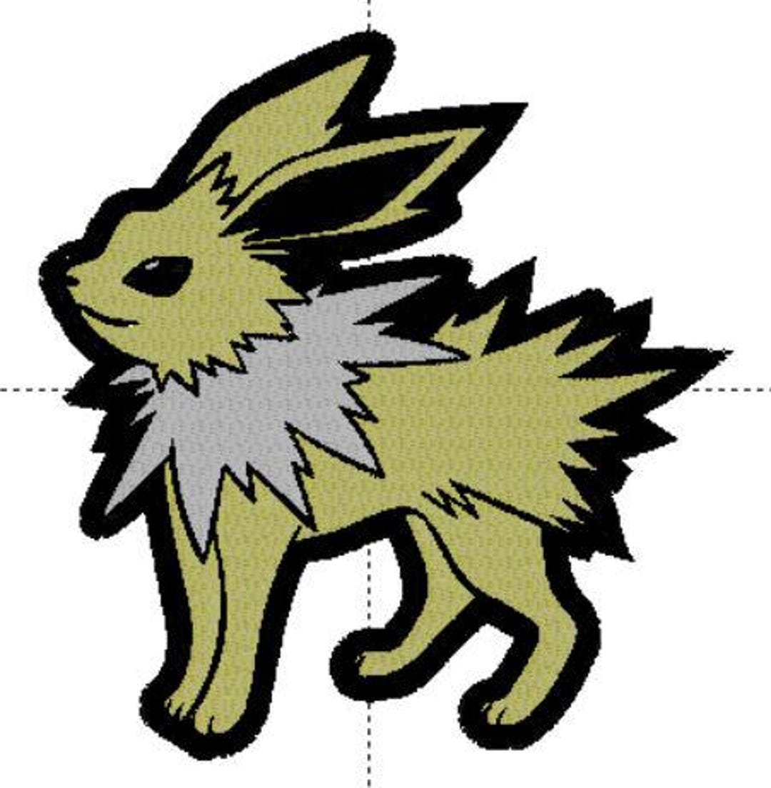 Pokemon Embroidery File: Jolteon digital Files NOT Finished Product - Etsy
