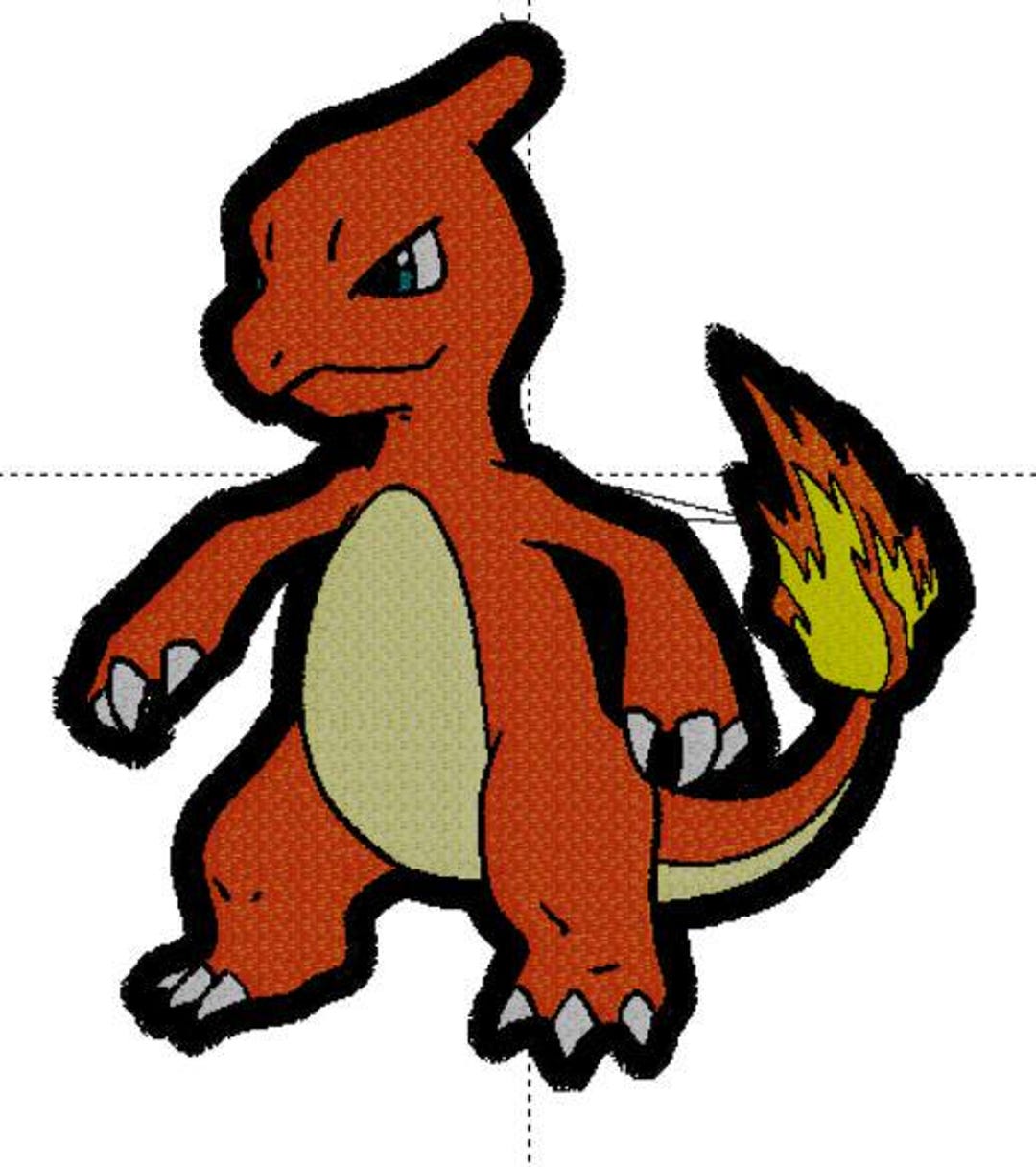 Pokemon Embroidery File: Charmeleon digital Files NOT Finished Product ...