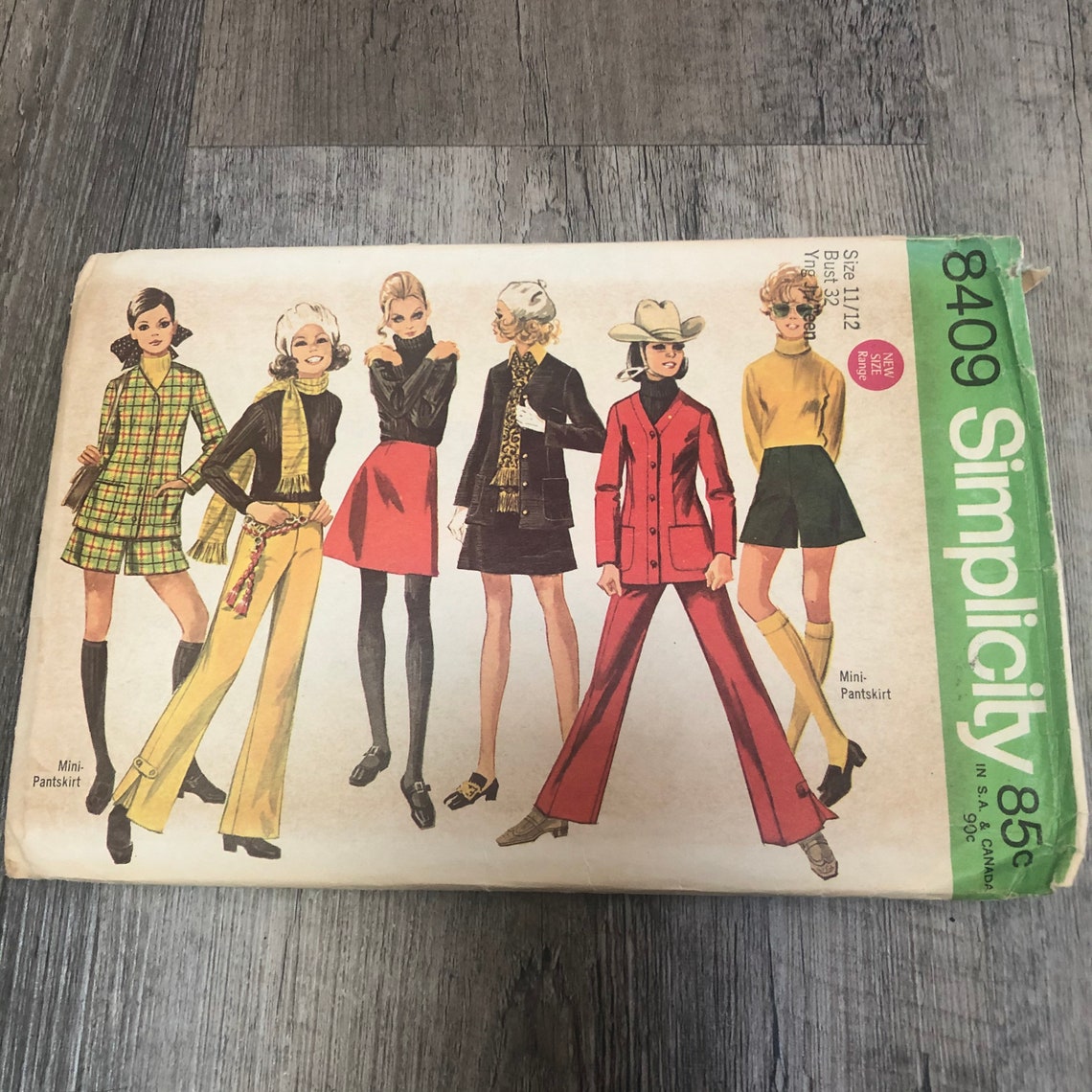Vintage 1969 Simplicity Sewing Pattern for Pants and Shorts | Etsy