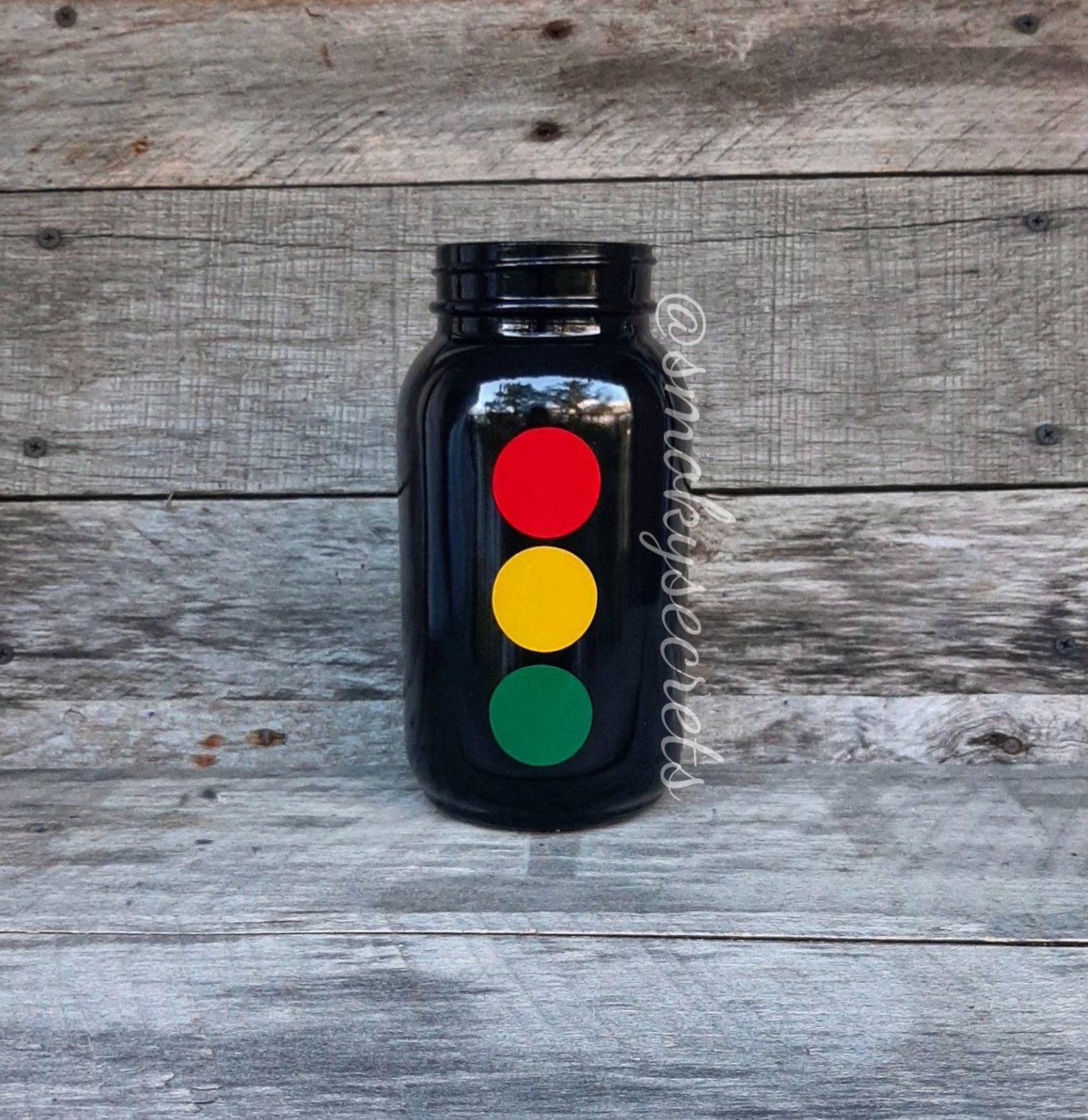 Black Race Car Traffic Light Mason Jar: Add on Soap Dispenser | Etsy