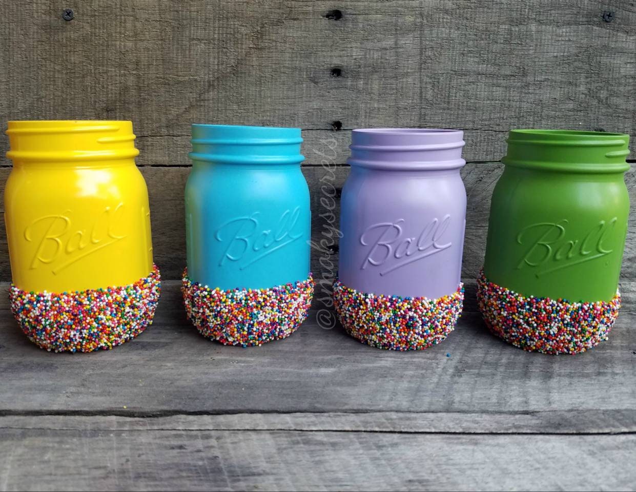 Customized Sweet Tooth Sprinkle Mason Jar - Etsy Canada