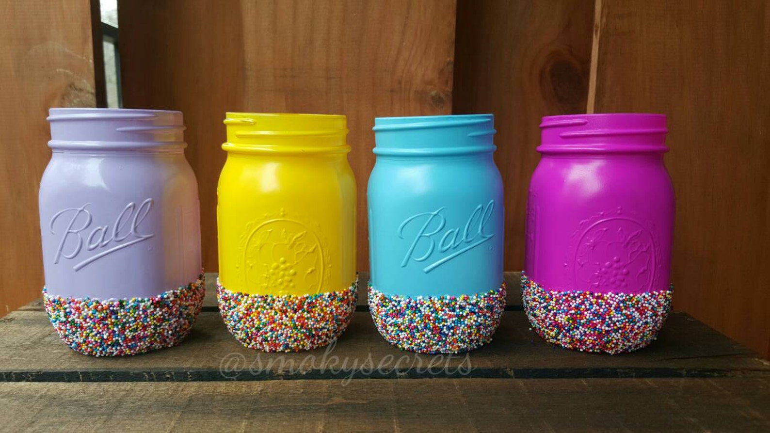 Customized Sweet Tooth Sprinkle Mason Jar - Etsy