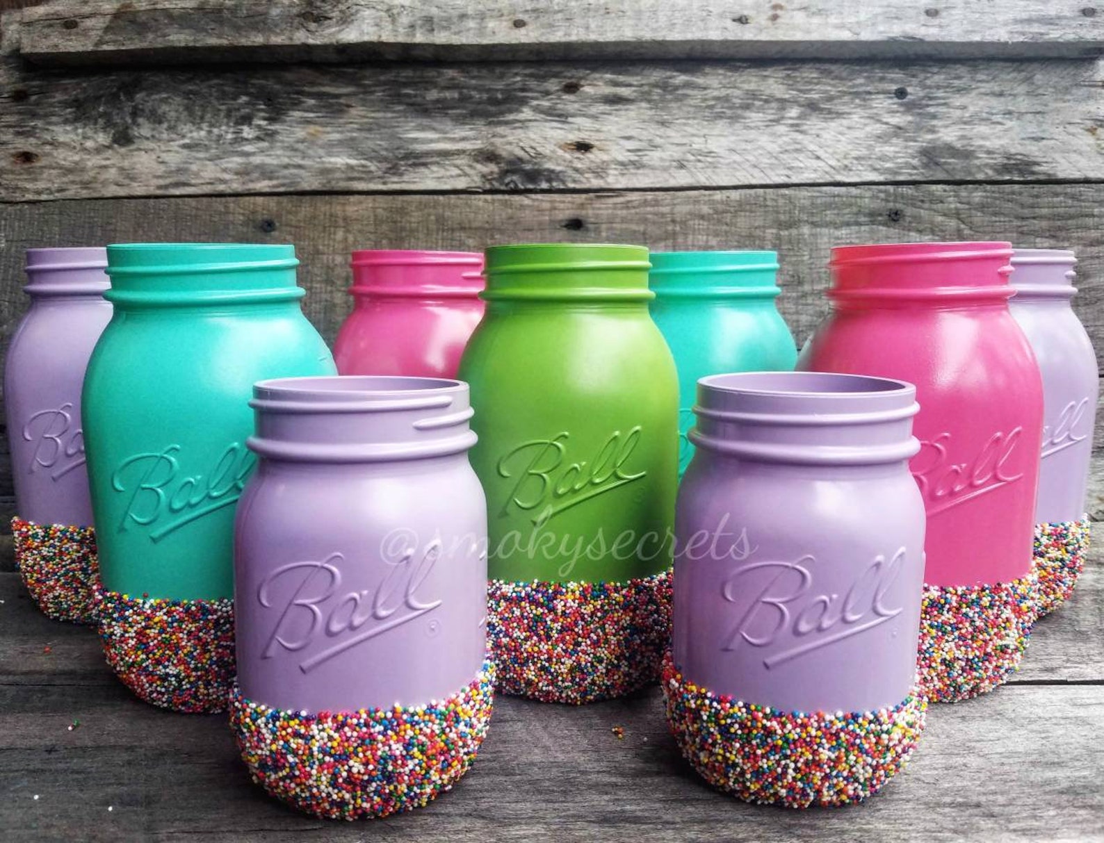 Customized Sweet Tooth Sprinkle Mason Jar - Etsy