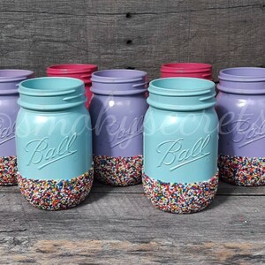 Customized Sweet Tooth Sprinkle Mason Jar - Etsy