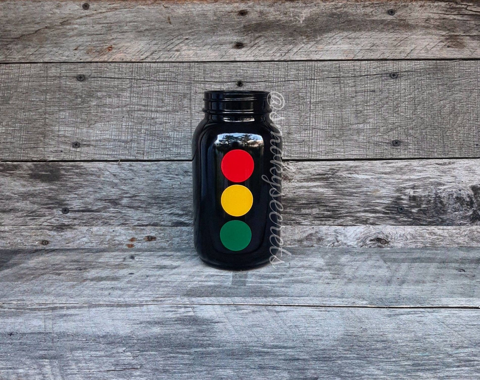 Black Race Car Traffic Light Mason Jar: Add on Soap Dispenser - Etsy