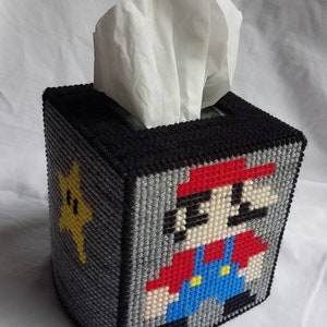 Tissue Box Cover Super Mario Brothers Luigi Nintendo Video Game Pixel ...