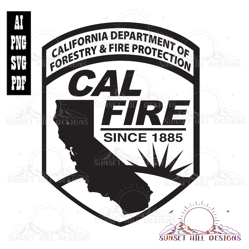 Cal Fire Patch Vector Artwork - California Department of Forestry ...
